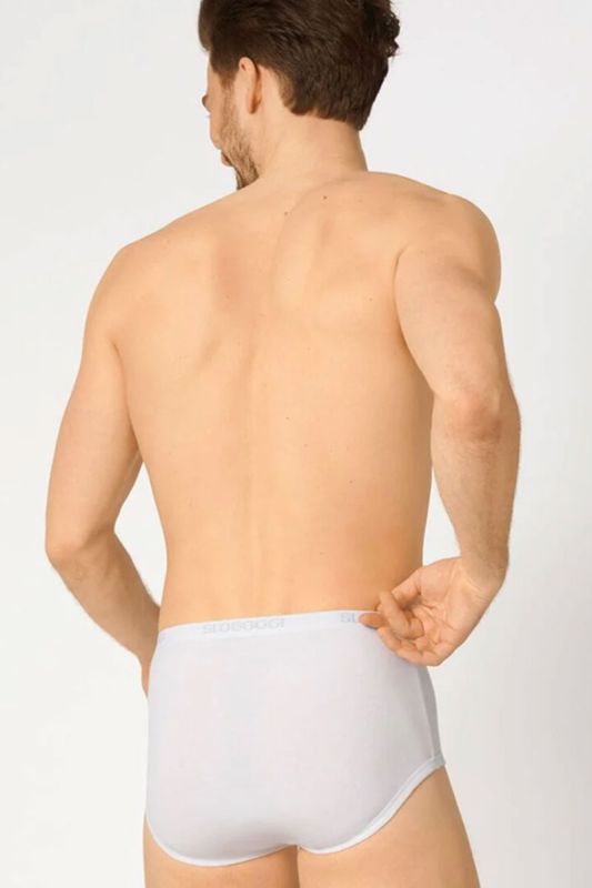 Sloggi men Basic maxi slip wit 2-pack met gulp