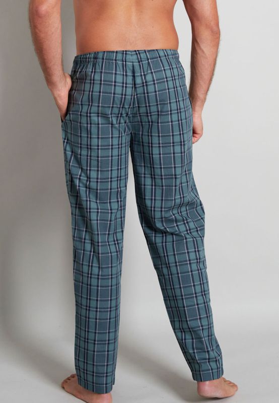 Gotzburg pyjamabroek blauw ruitpatroon