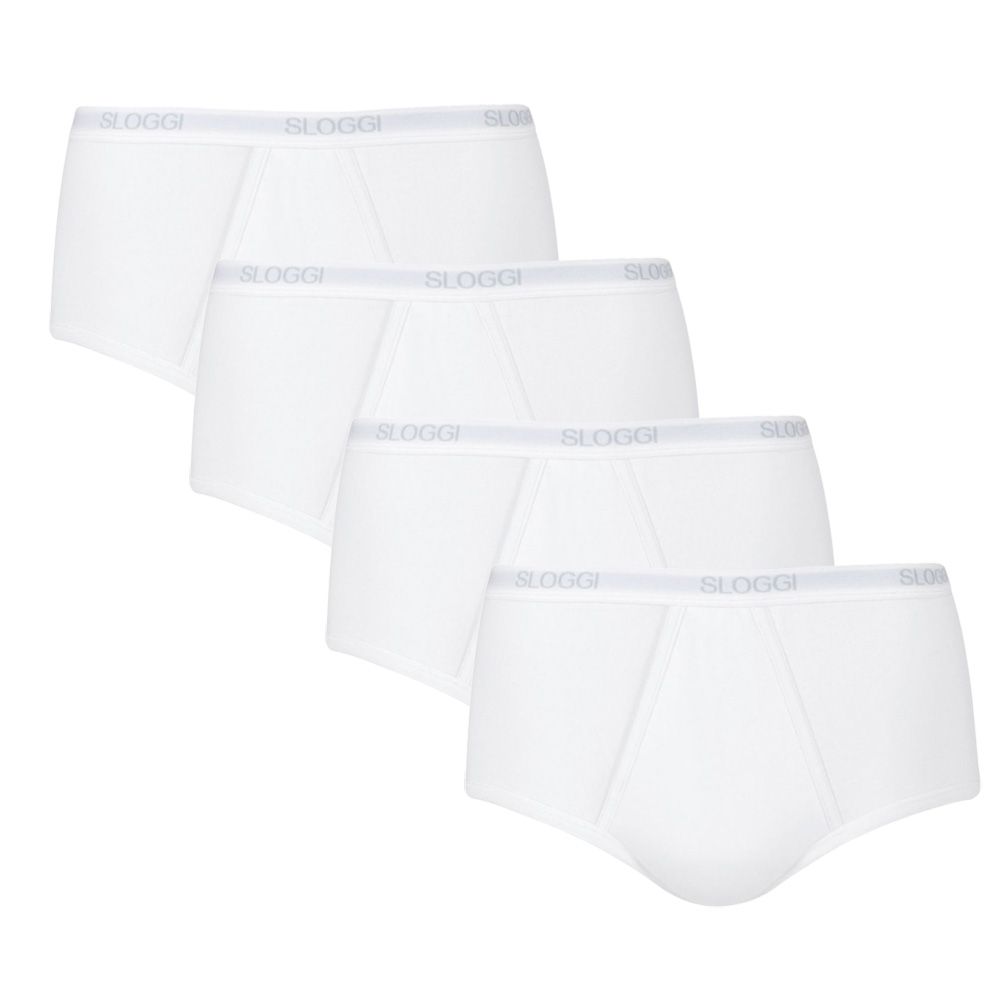 Sloggi men Basic maxi slip wit 2-pack met gulp