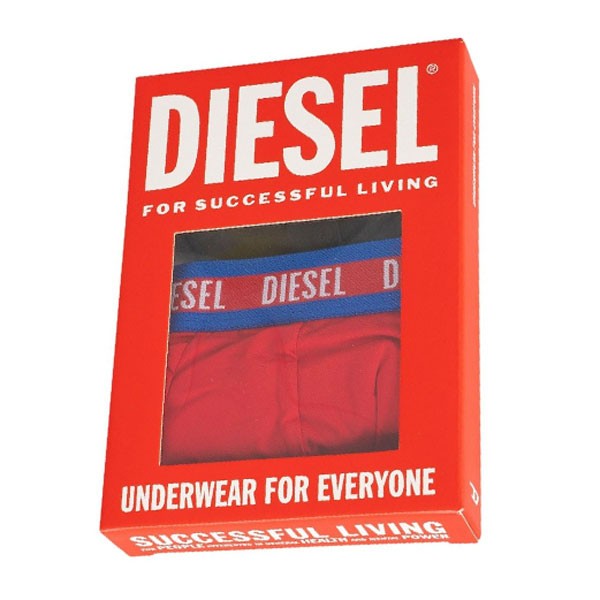 Diesel 55-D boxershorts microfiber rood-zwart