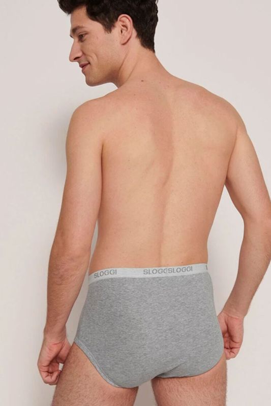 Sloggi men Basic maxi slip grijs met gulp